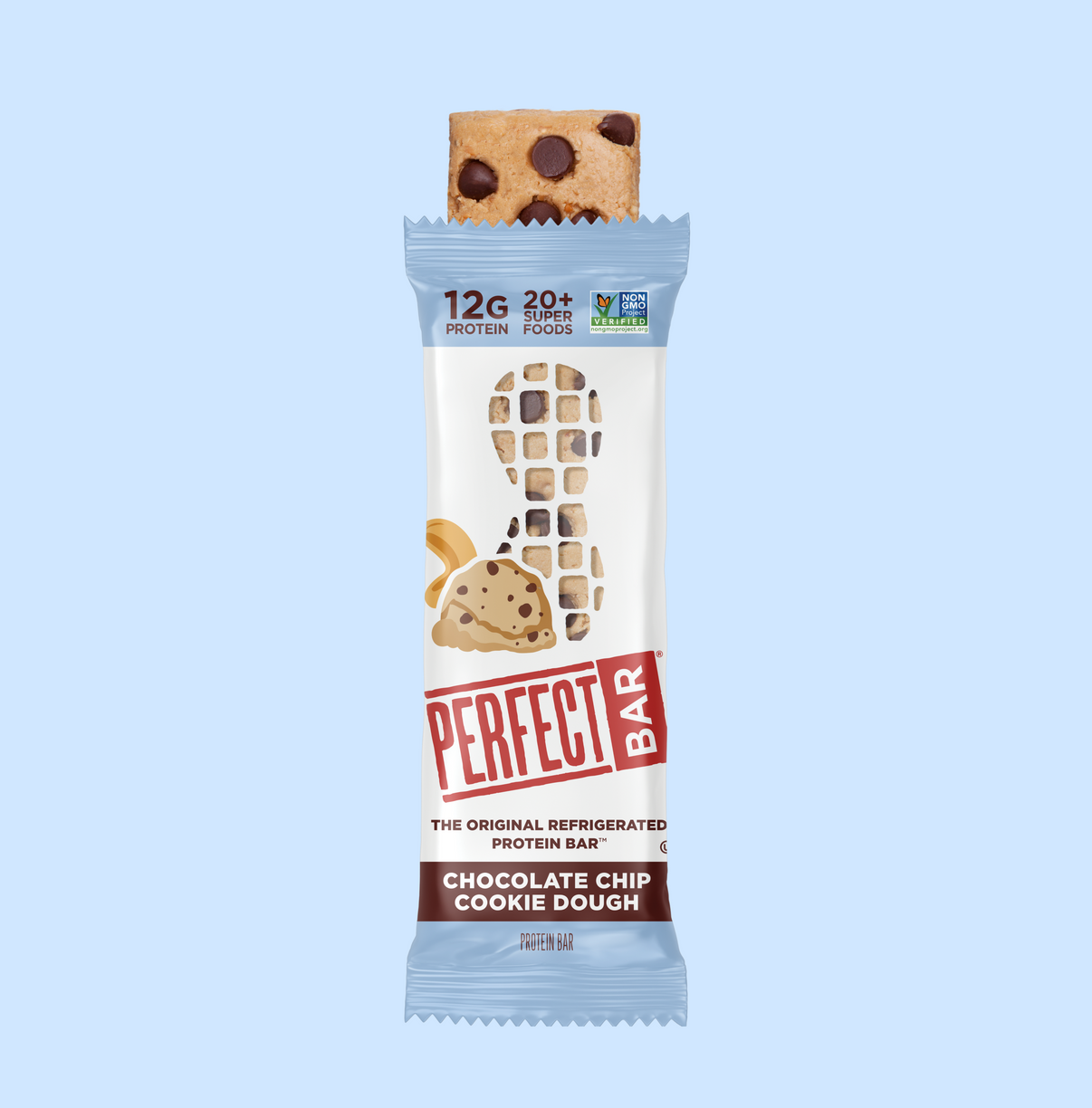 Chocolate Chip Cookie Dough Protein Bar | Perfect Snacks