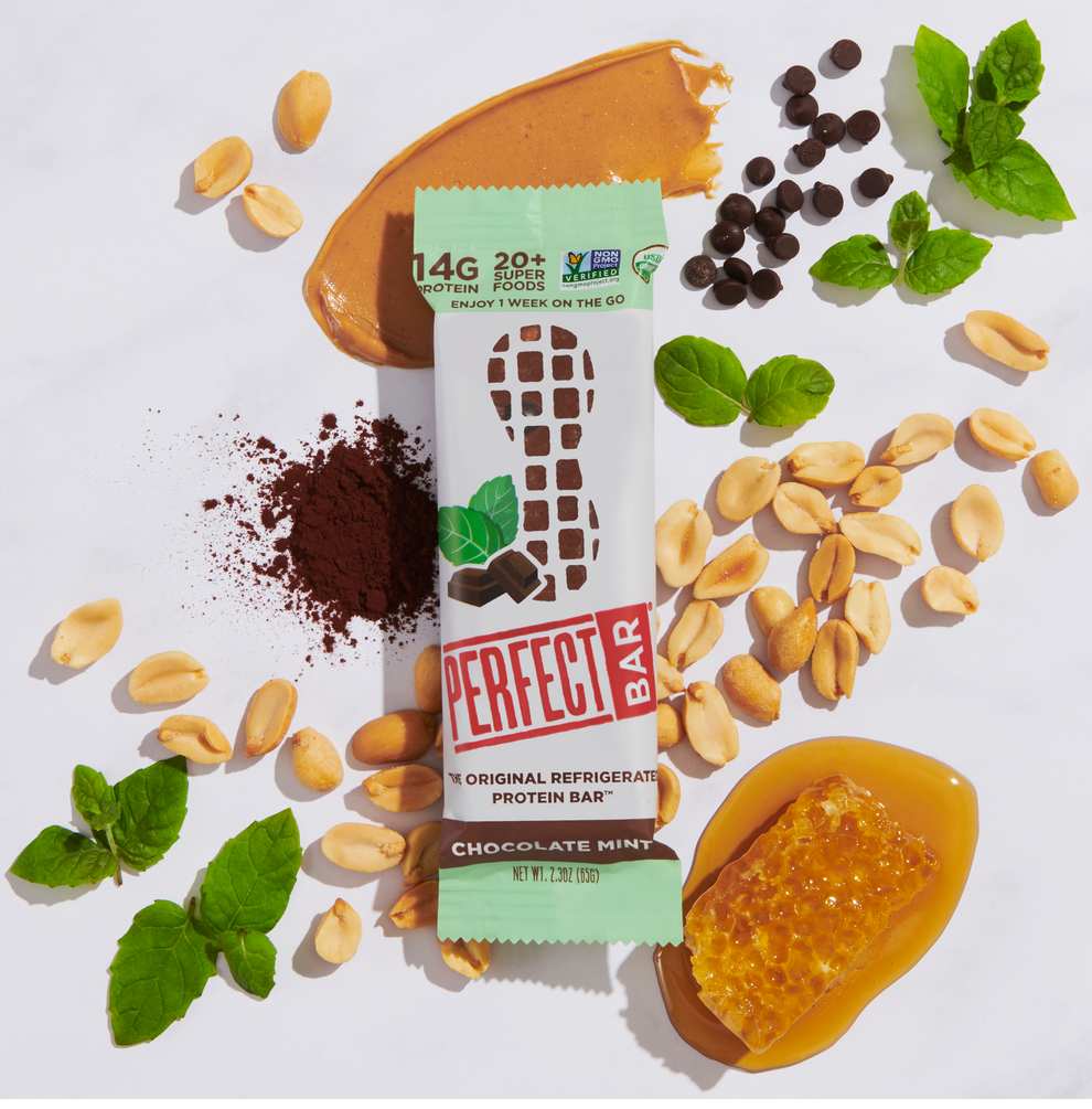 Mint Chocolate Protein Bars | Perfect Snacks