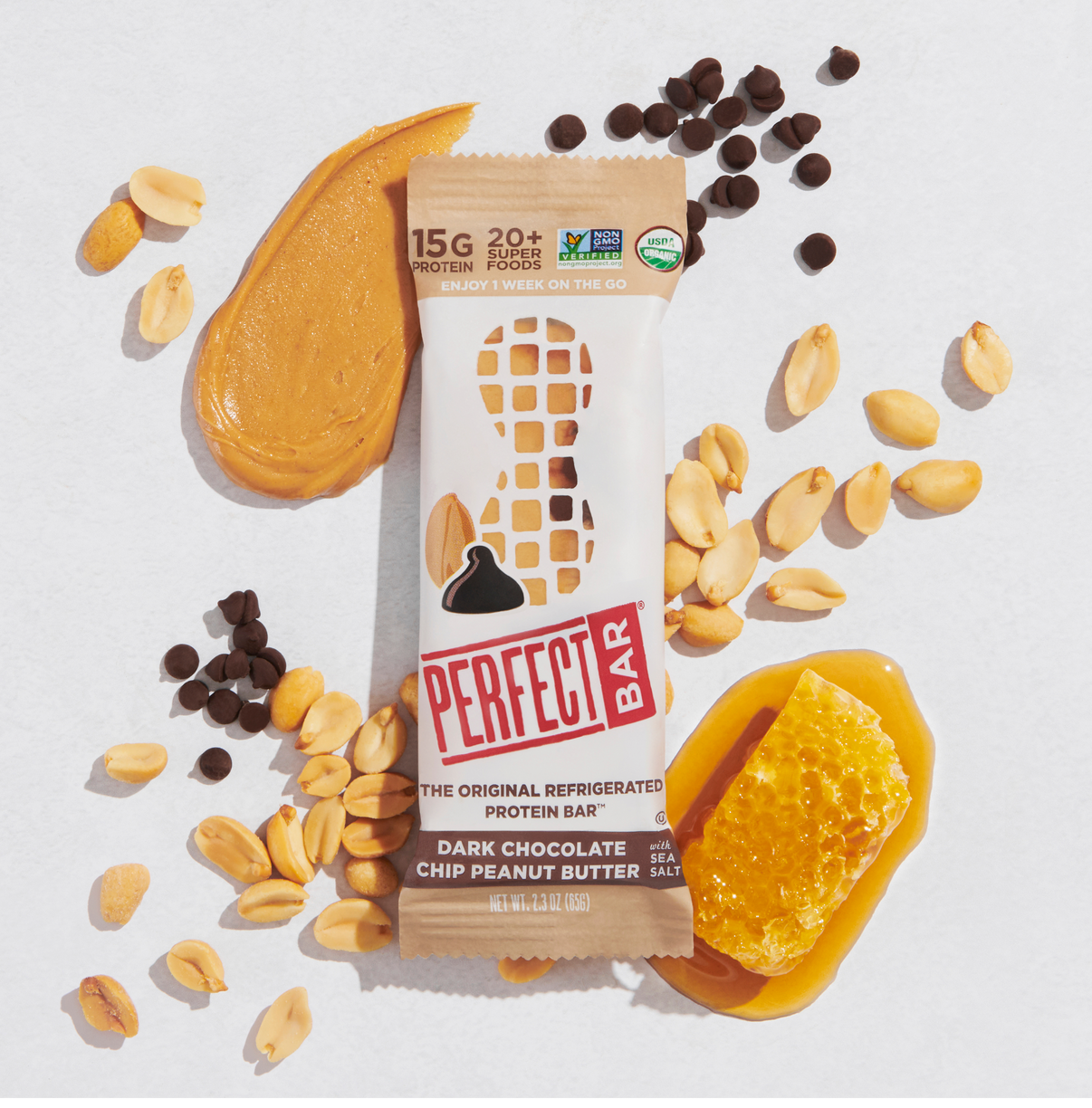 Dark Chocolate Chip Peanut Butter Perfect Bar – Perfect Snacks