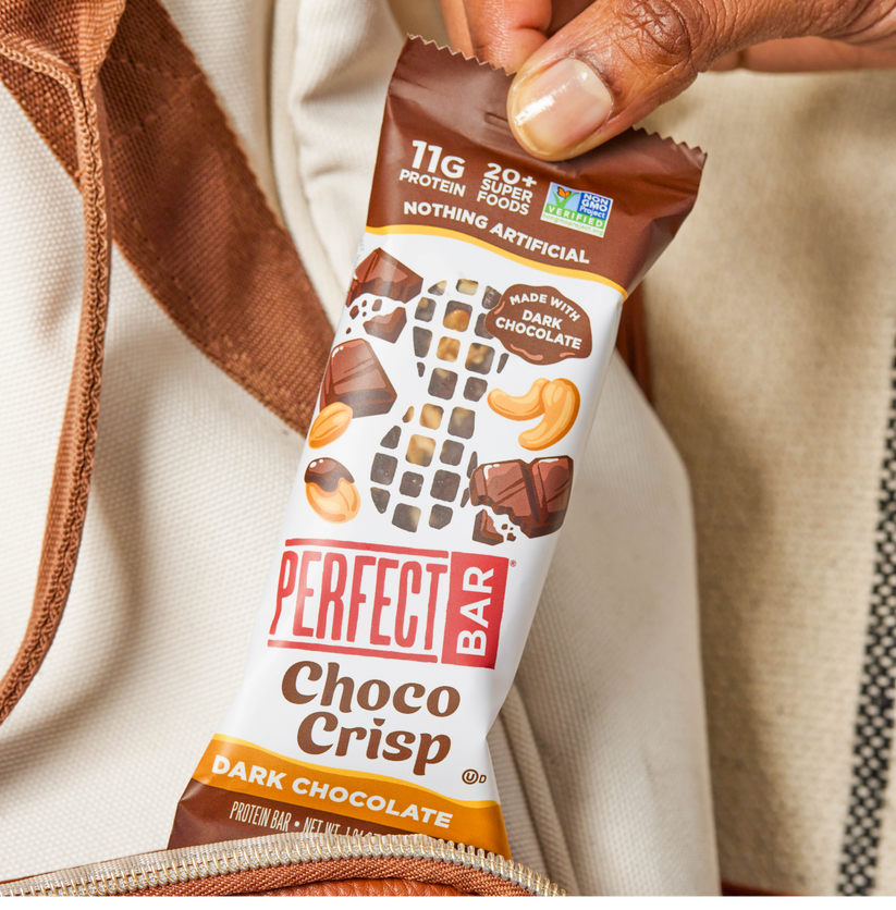 Crispy Peanut Butter and Chocolate Layers Perfect Bar – Perfect Snacks