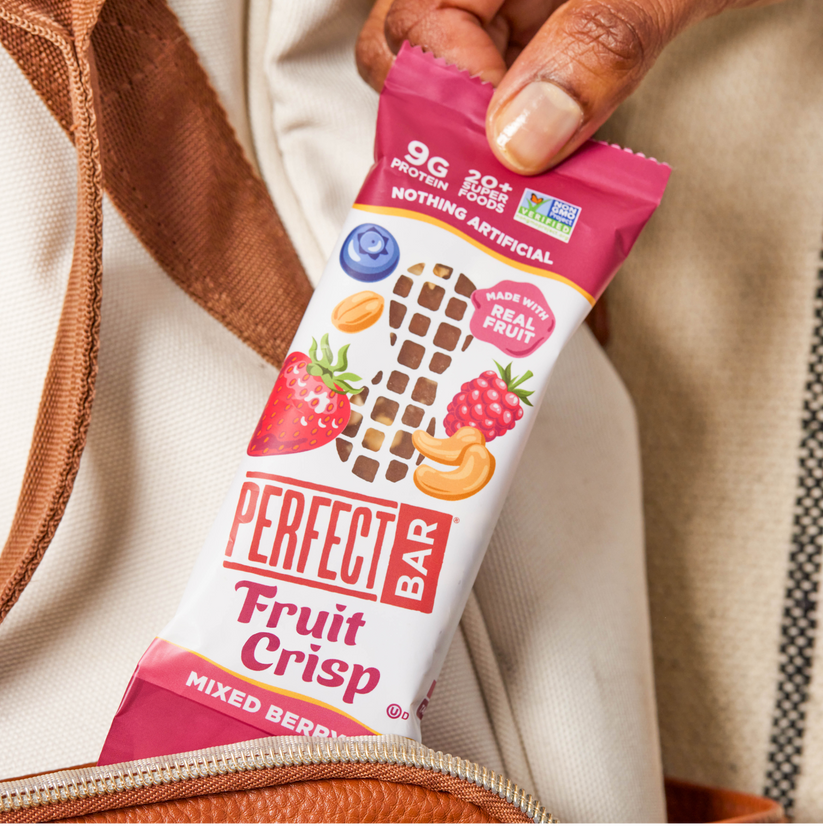 Crispy Peanut Butter and Berry Layers Perfect Bar – Perfect Snacks