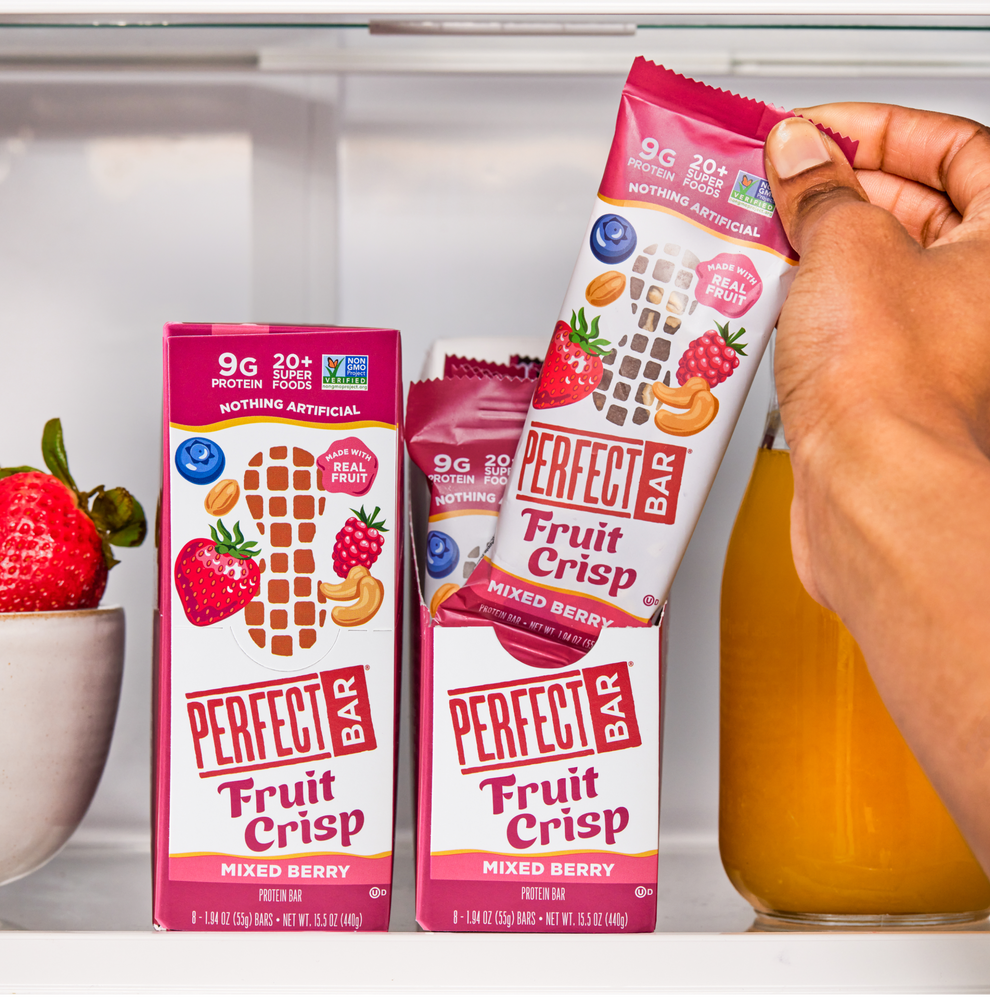 Crispy Peanut Butter and Berry Layers Perfect Bar – Perfect Snacks