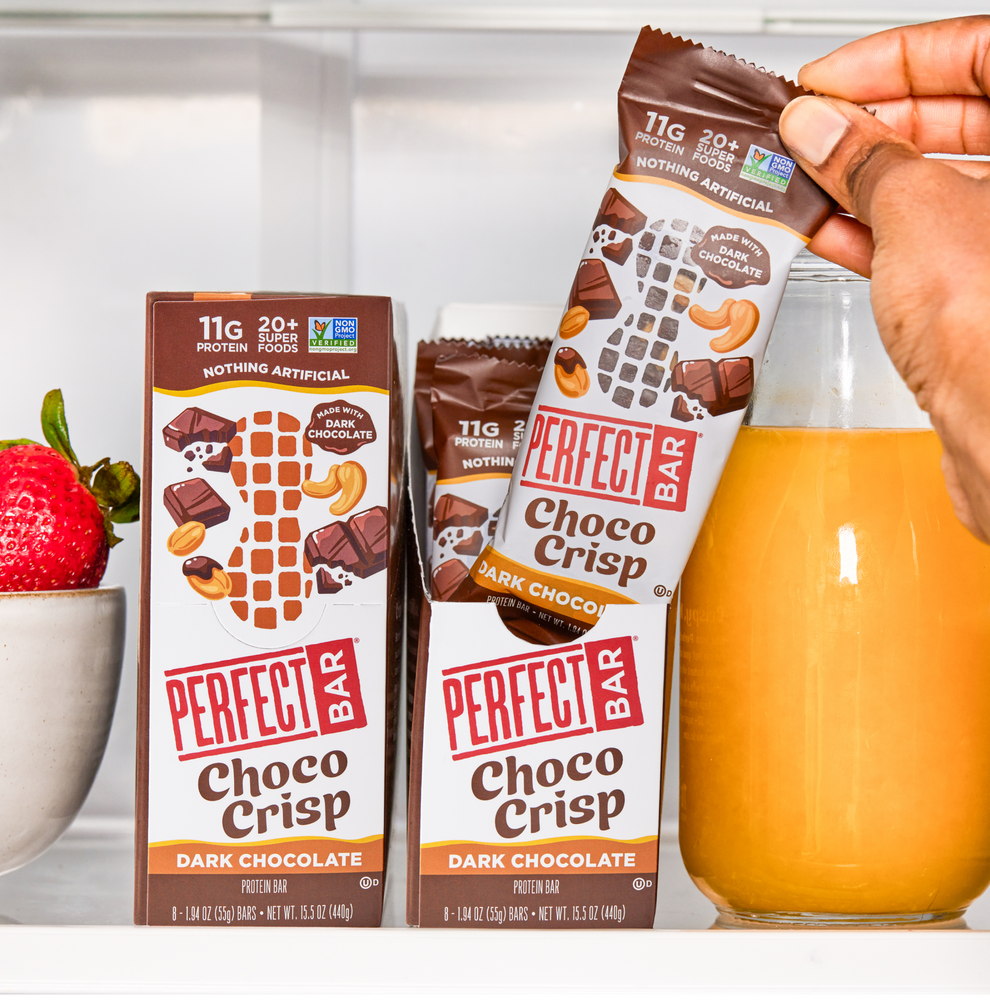 Crispy Peanut Butter and Chocolate Layers Perfect Bar – Perfect Snacks