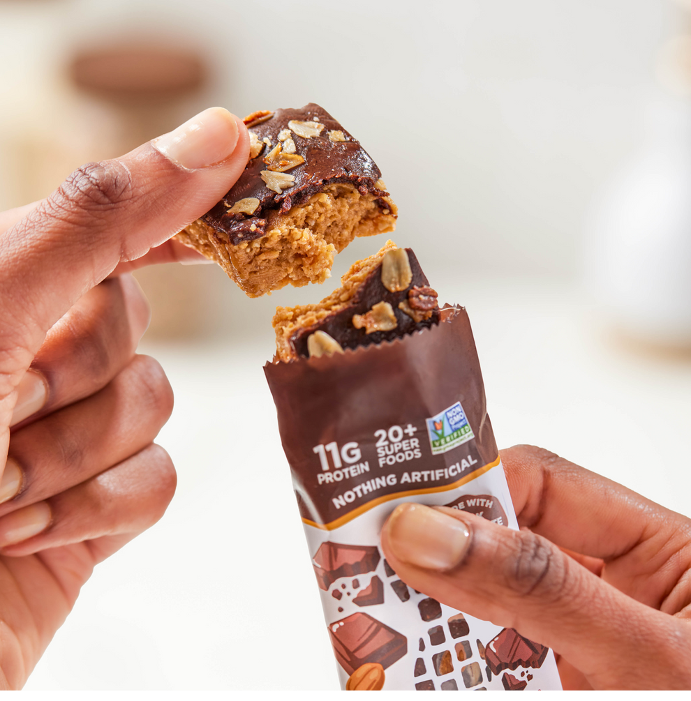 Crispy Peanut Butter and Chocolate Layers Perfect Bar – Perfect Snacks